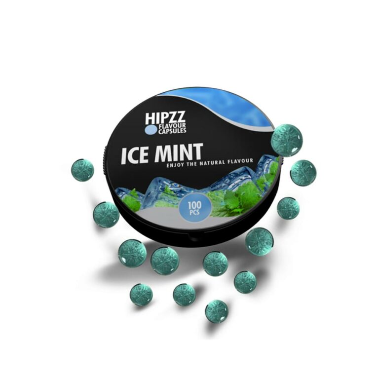 Hipzz Ice Mint - Click Balls inne i cigaretter